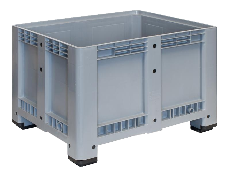 Palettenbox geschlossen, 1200x1000x760 mm mit 4 Füssen - EuroBox